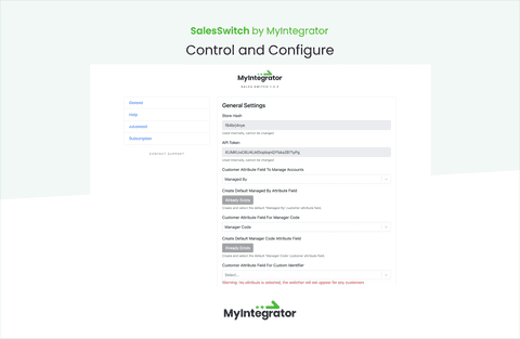 SalesSwitch Sub-Accounts - MyIntegrator